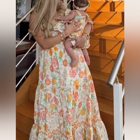Rachel Zoe | Dresses | Rachel Zoe Floral Kids Dress In Pink And Yellow ...